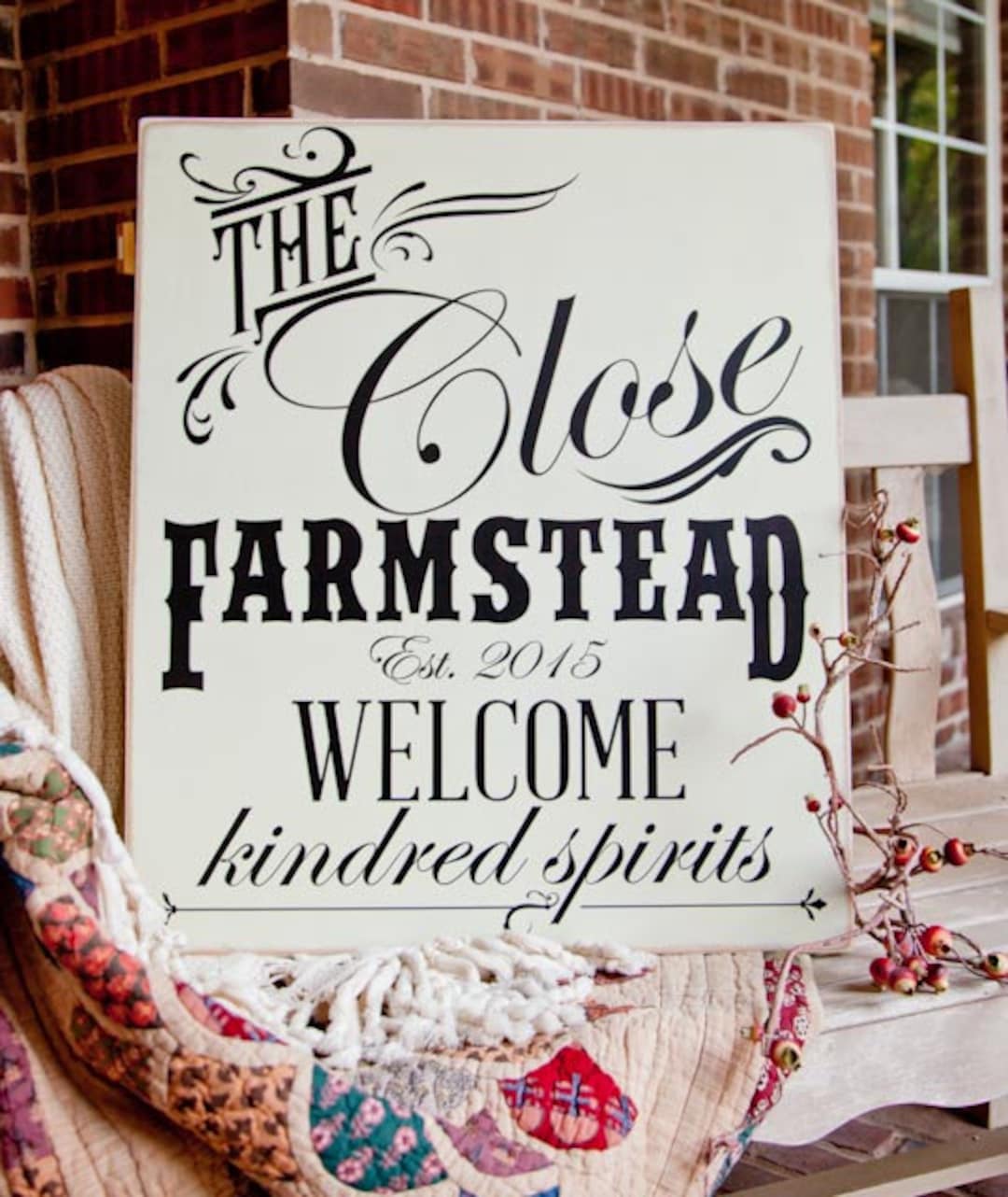 Farmstead Sign, Personalized Vintage Style Farm Sign, 24x28 - Etsy