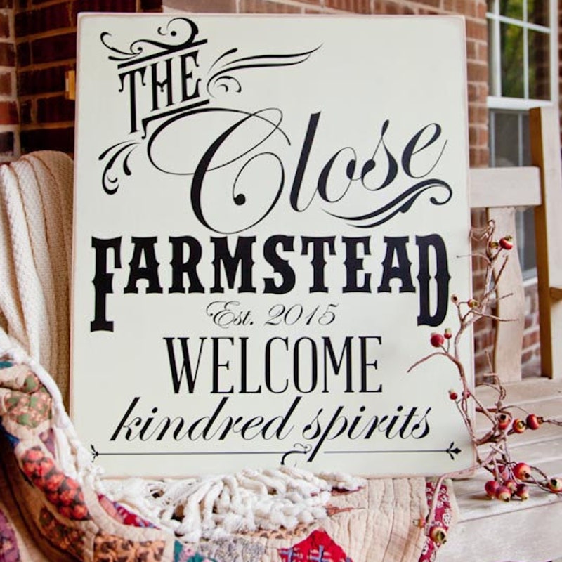 Farmstead Sign - Etsy