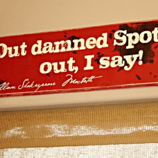 Out Damn Spot - Etsy