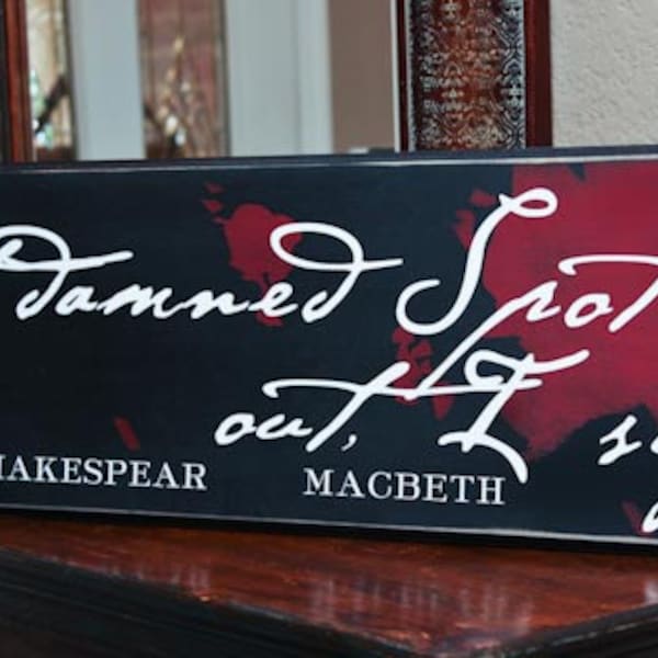 Out Damn Spot - Etsy