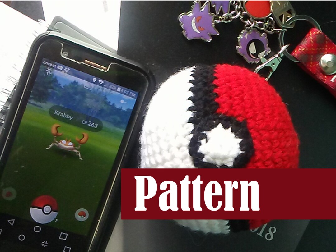 Pokeball Plushes Pokemon GO PATTERN - Etsy
