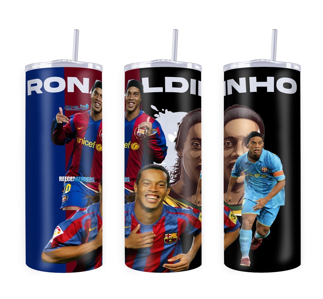 Ronaldinho Design Football Player Tumbler Wrap JPEG | 20oz Skinny ...