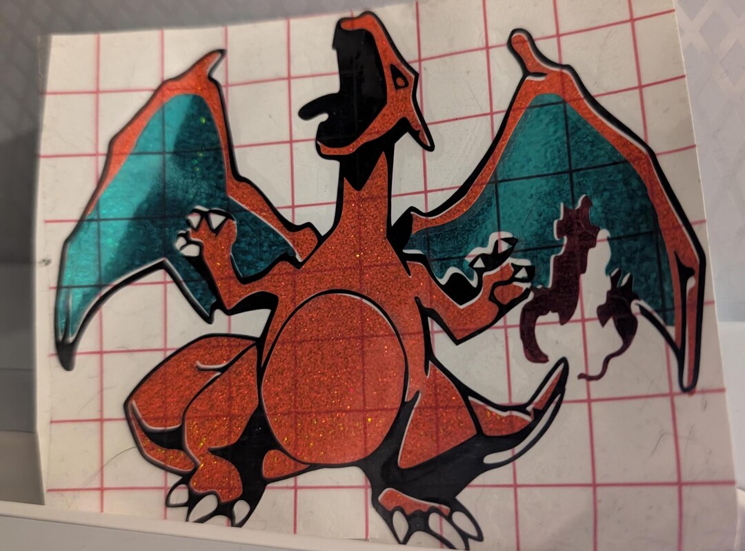 Shiny Charizard Vinyl Decal – Pokémon Inspired Sticker | Durable ...