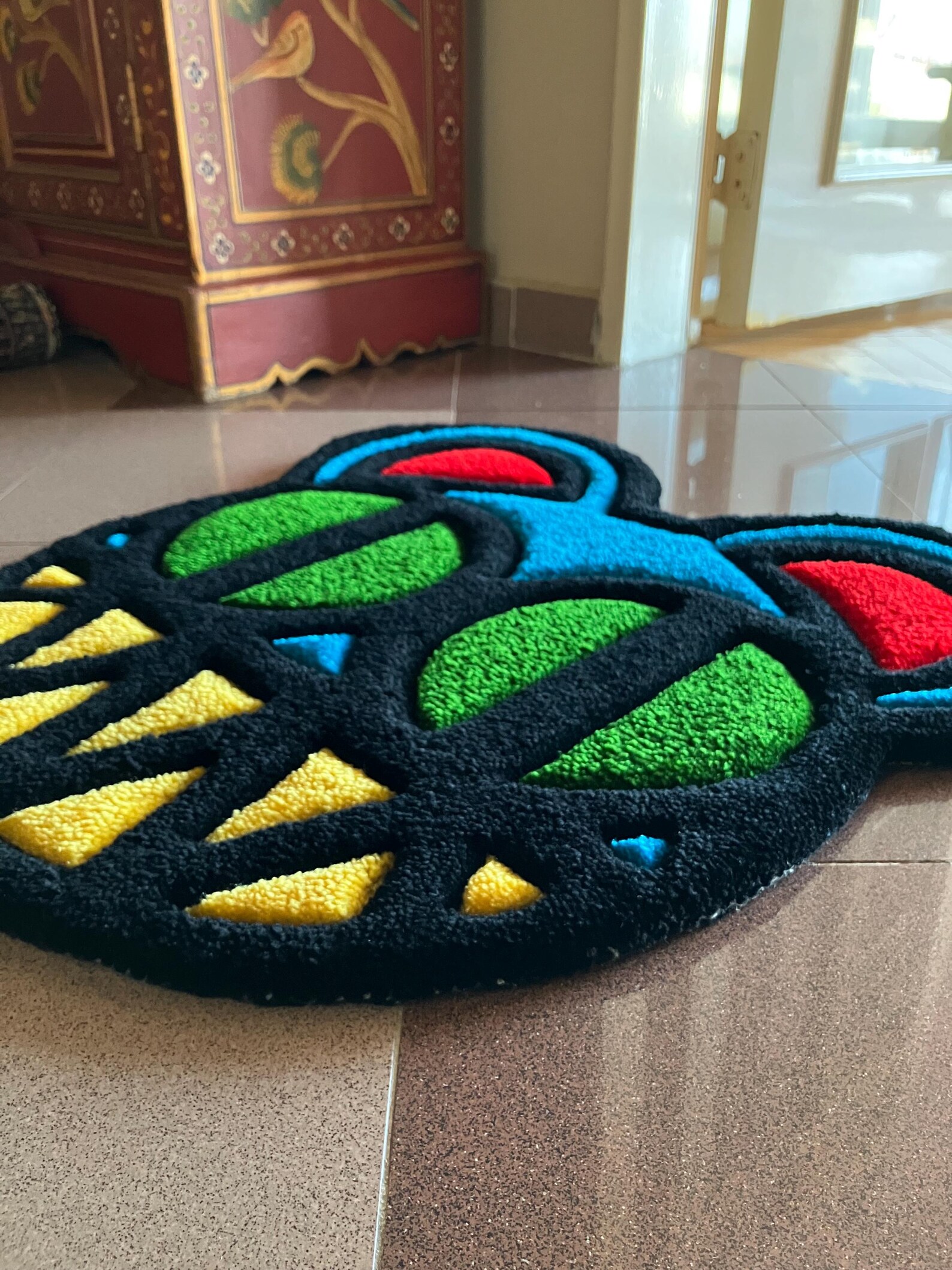 Radiohead Modified Bear Tufted Rug - Custom Tufted Rug, Handmade Rug ...