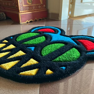 Radiohead Modified Bear Tufted Rug - Custom Tufted Rug, Handmade Rug ...