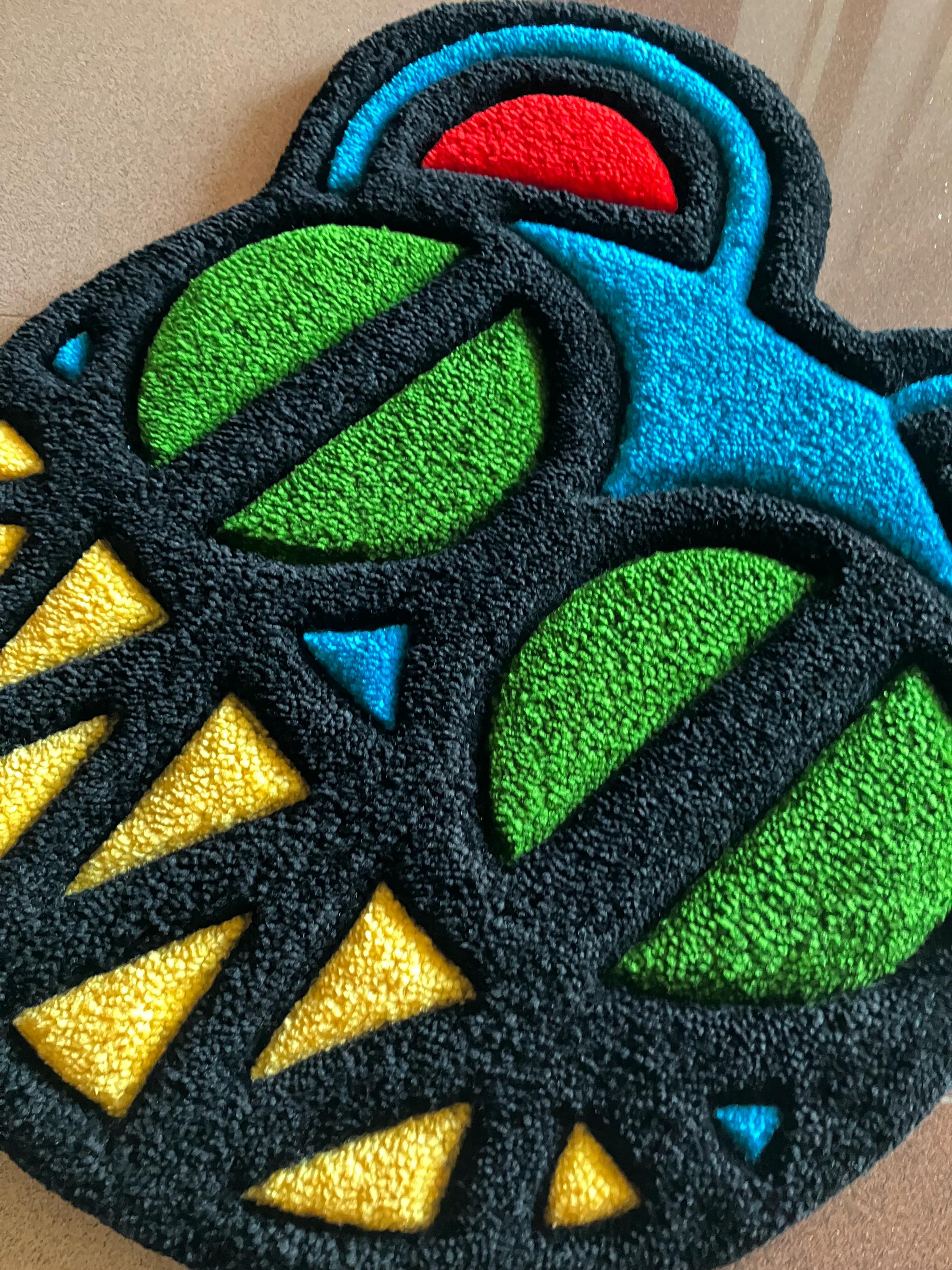 Radiohead Modified Bear Tufted Rug - Custom Tufted Rug, Handmade Rug ...