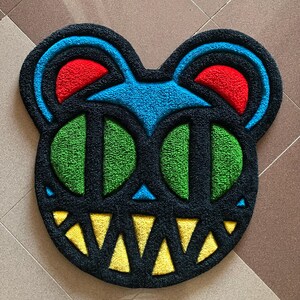 Radiohead Modified Bear Tufted Rug - Custom Tufted Rug, Handmade Rug ...