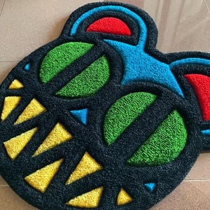 Radiohead Modified Bear Tufted Rug - Custom Tufted Rug, Handmade Rug ...