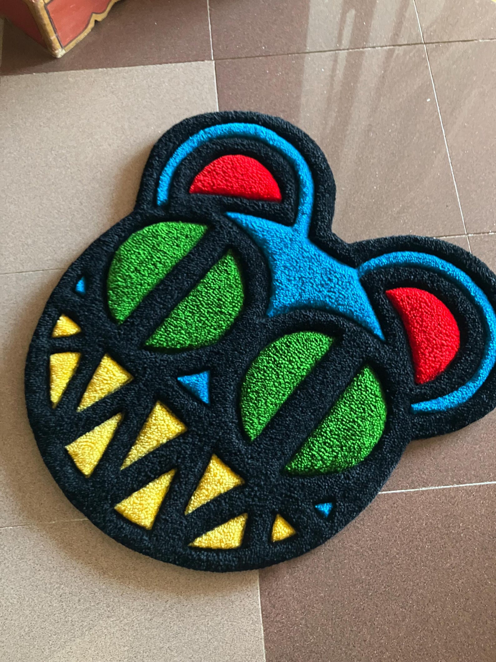 Radiohead Modified Bear Tufted Rug - Custom Tufted Rug, Handmade Rug ...