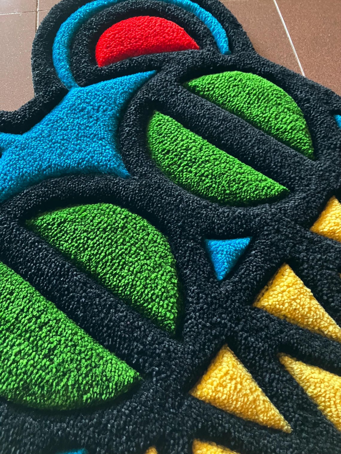 Radiohead Modified Bear Tufted Rug - Custom Tufted Rug, Handmade Rug ...