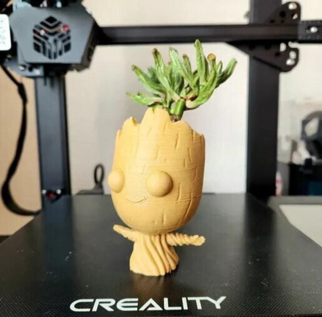 Baby Groot Planter 3D Print STL File, 3D Printer File, File for 3D ...