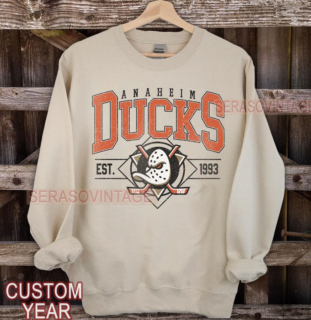 Anaheim Ducks Sweatshirt | Anaheim Ducks Merch | Anaheim Hockey Shirt ...