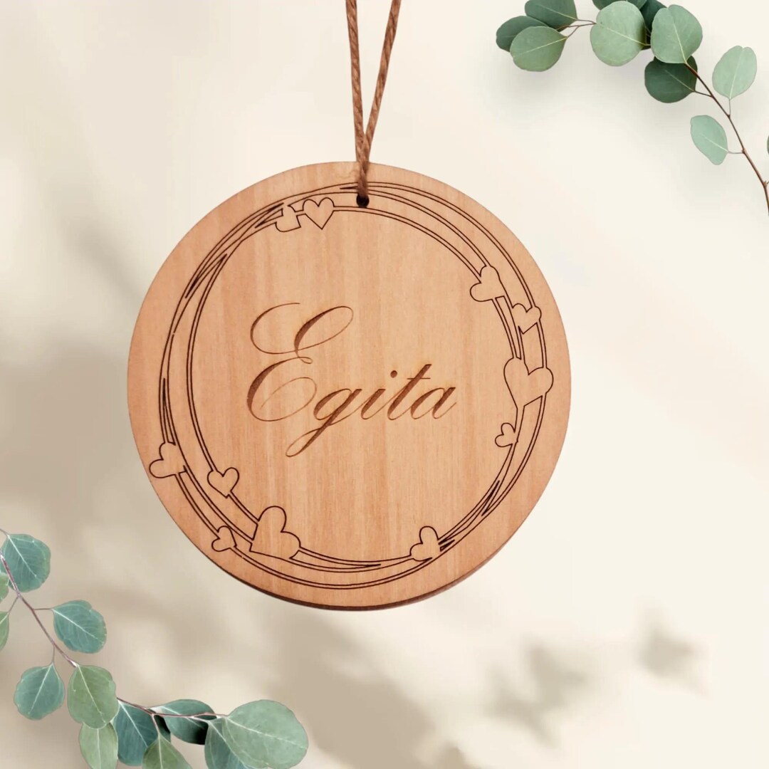 Personalized Baby Name Plate With Hearts – Custom Baby Name Sign ...