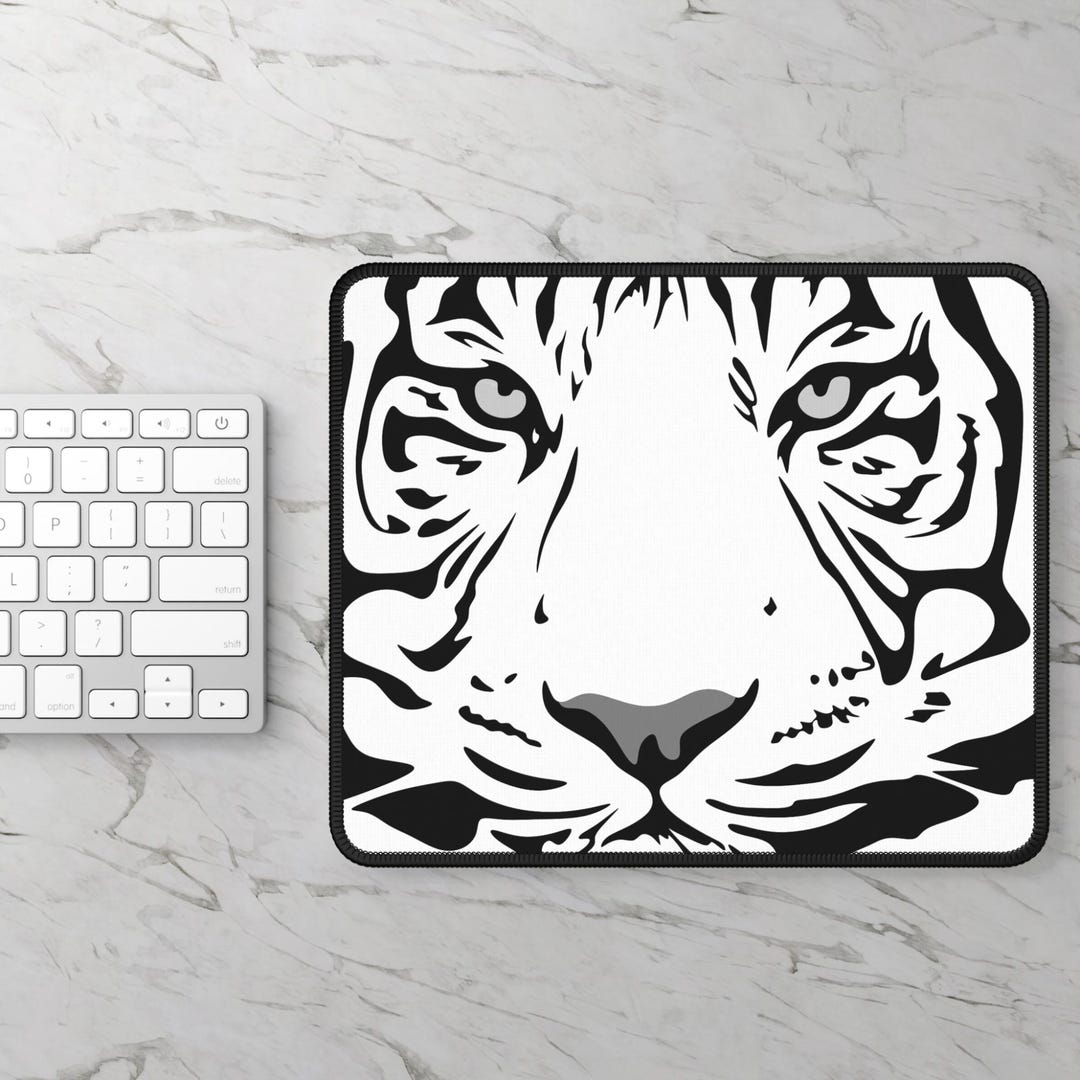 Tiger Desk Mat - Vibrant Tiger Design, Non-slip Rubber Base, Ideal for ...