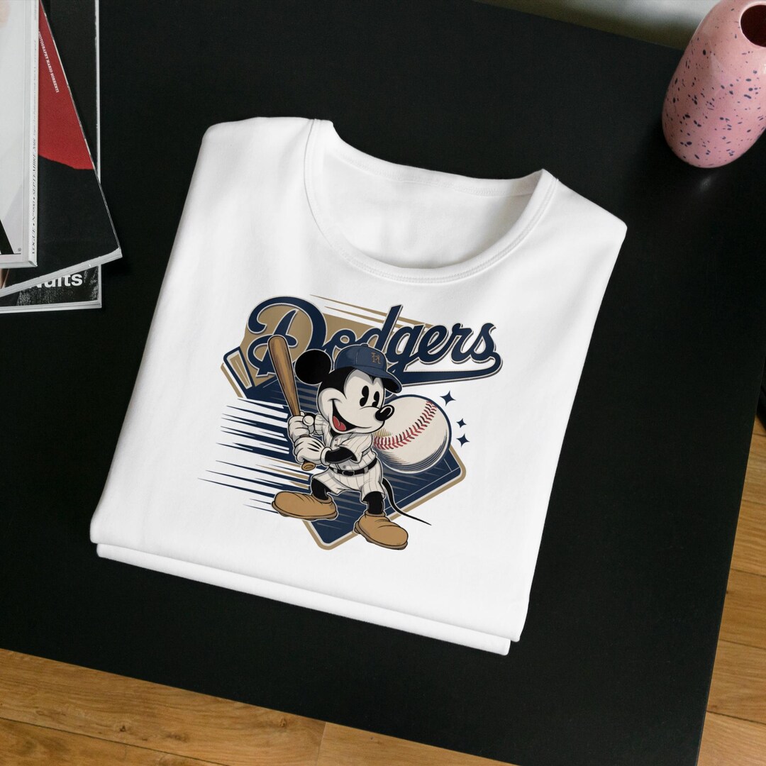 Mickey Mouse Dodgers Baseball Shirts, Mickey Baseball Svg Png - Etsy