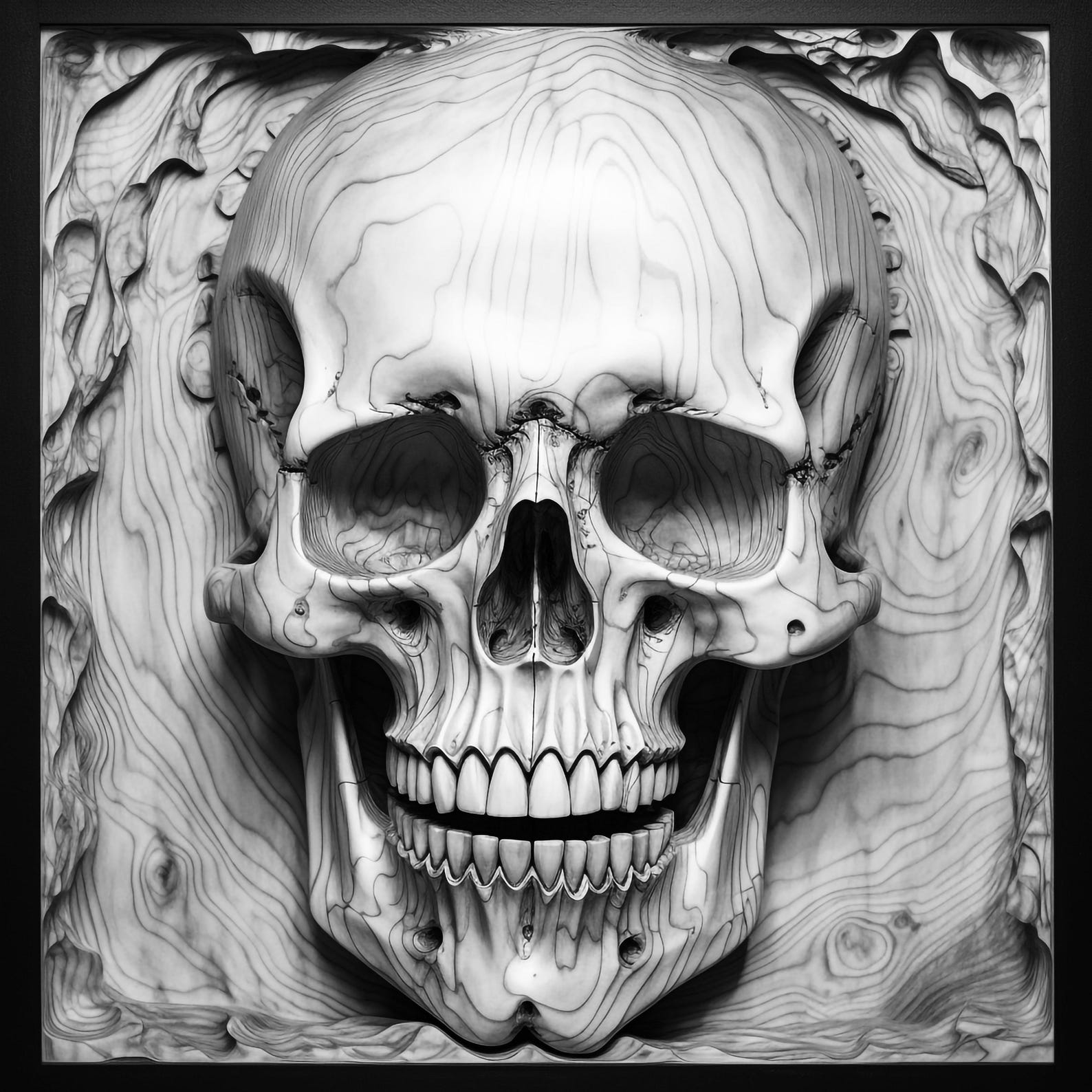 Skull Digital Art Collection for Laser Engraving - Etsy