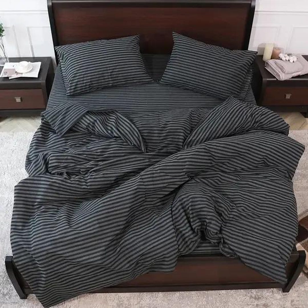 Bedding Set, Soft Cotton Bed Linen, Queen Size Sheets, Cozy Bedroom ...