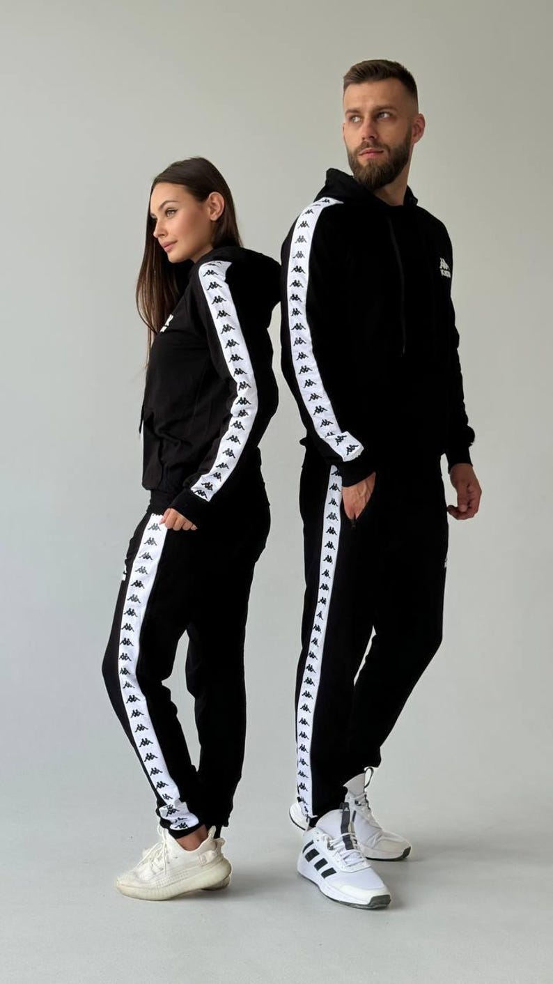 Unisex Kappa-inspired Sports Suit | Stylish Cotton Tracksuit for Daily ...
