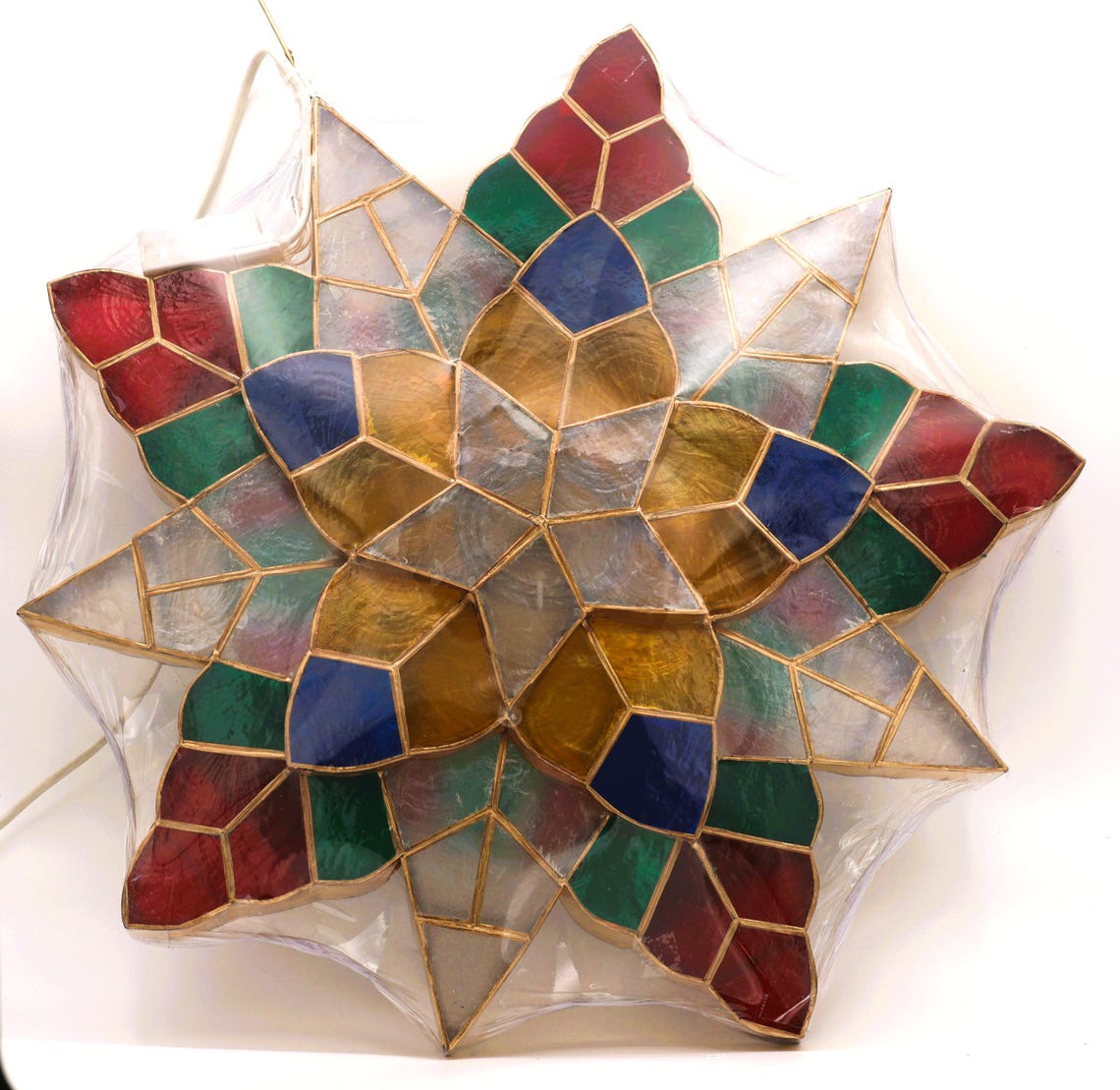 18" LED Capiz Parol Star | Handmade Filipino Christmas Lantern - Etsy