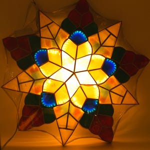 18" LED Capiz Parol Star | Handmade Filipino Christmas Lantern - Etsy