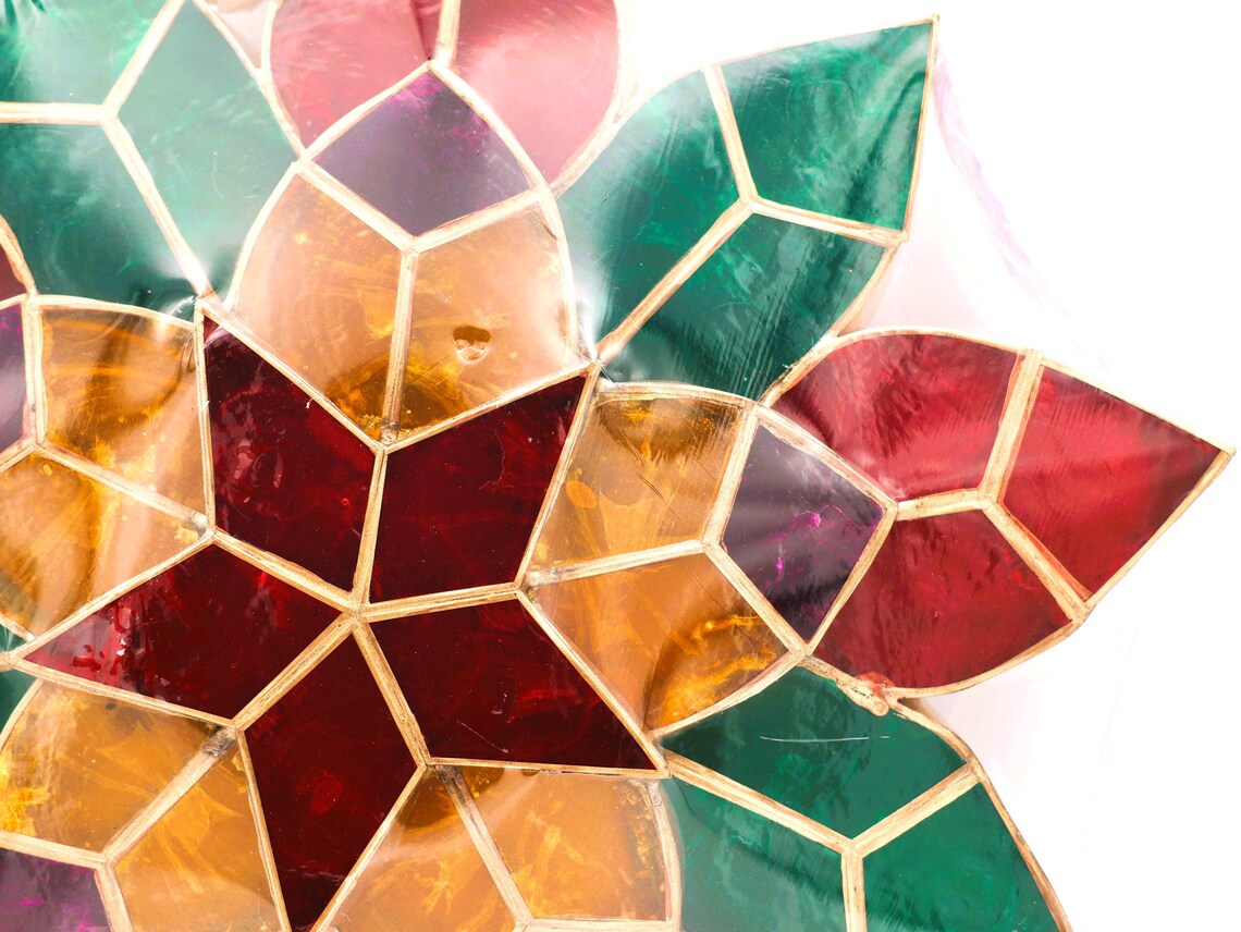 14" LED Capiz Parol Star | Handmade Filipino Christmas Lantern - Etsy