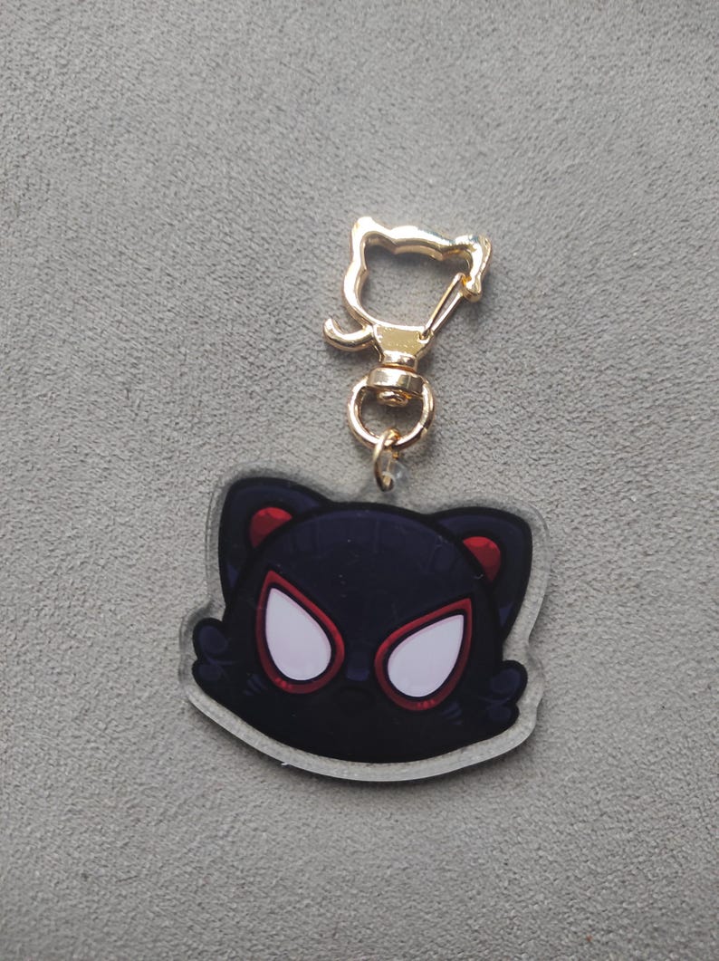 Spiderverse Cat Keychain Miles Morales / Miguel O'hara / Pavitr ...