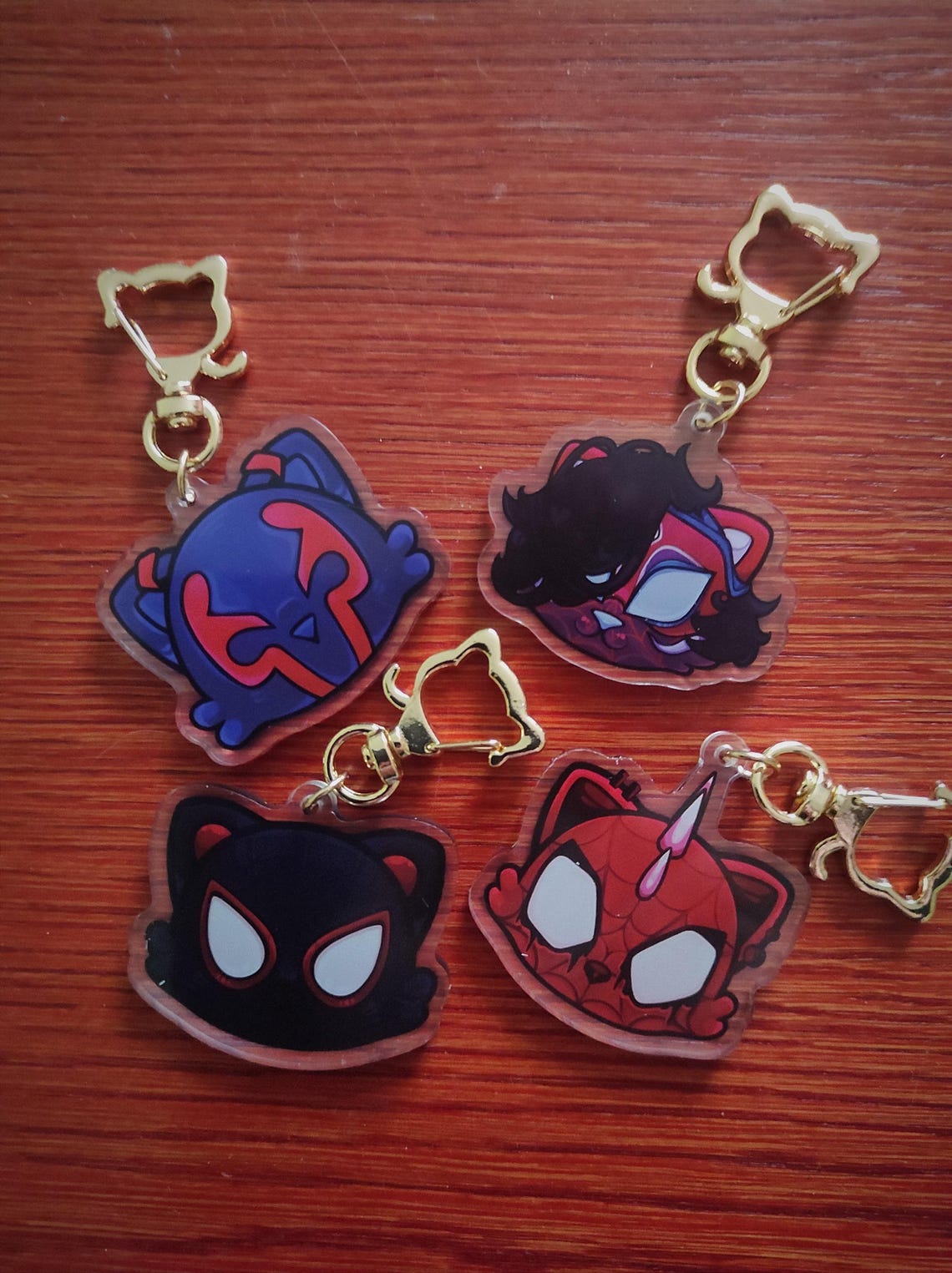 Spiderverse Cat Keychain Miles Morales / Miguel O'hara / Pavitr ...