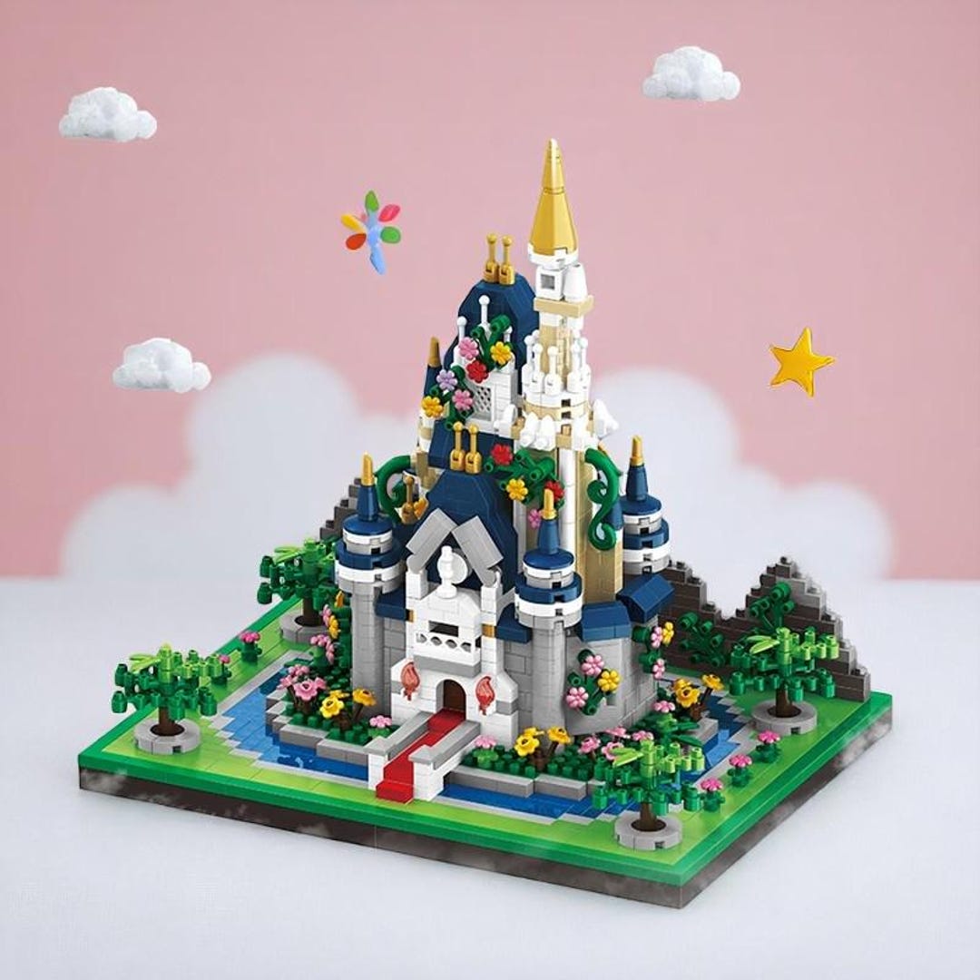 Cinderella Castle Building Blocks Set – Princess Dream Palace Bricks ...