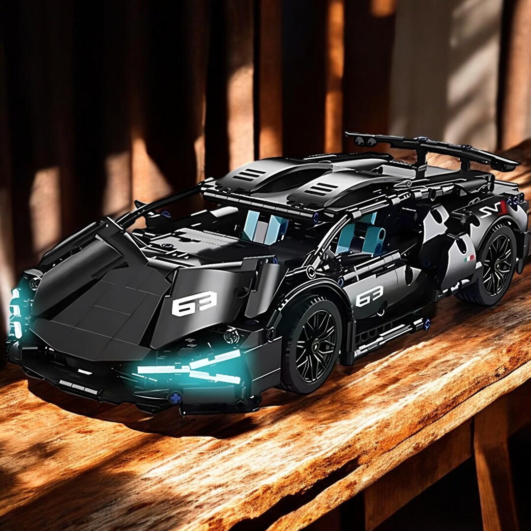 1:14 Technic Racing Sports Car Building Blocks – DIY Supercar Model ...