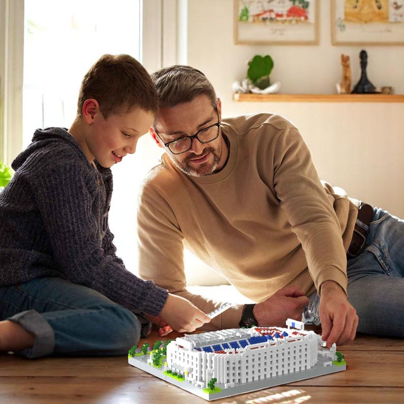 Barcelona Stadium Micro Building Block Set – Mini Football Field ...
