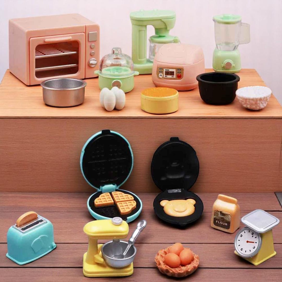 1:12 Mini Rice Cooker Kitchen Set – Dollhouse Cooking Furniture Model ...