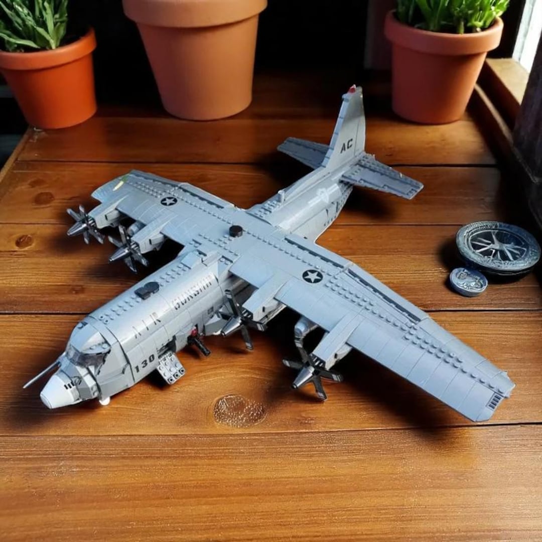 Air Combat Gunship Model – DIY Battle Aircraft Building Kit for Boys ...