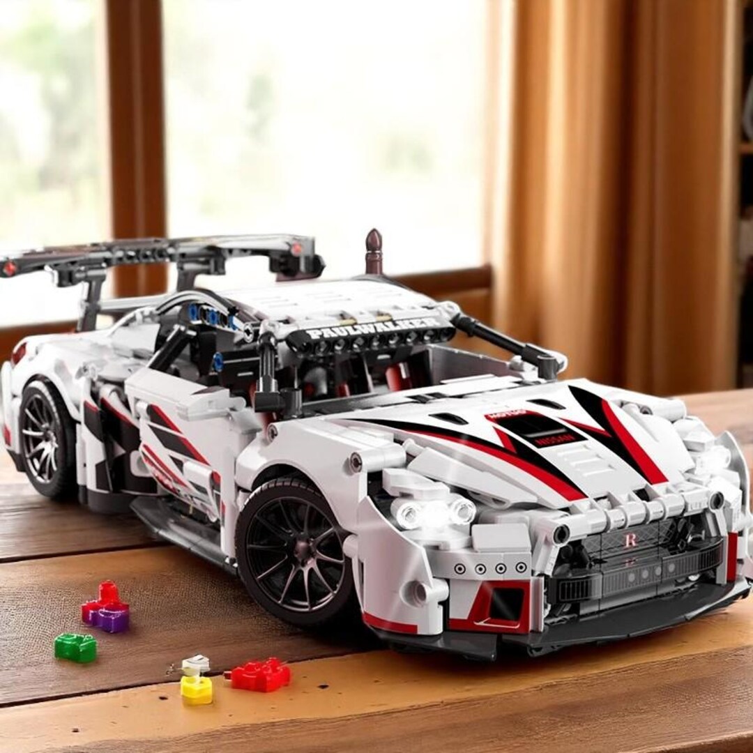 White Concept Supercar Model – DIY Speed Racing Car Building Kit, Gift ...