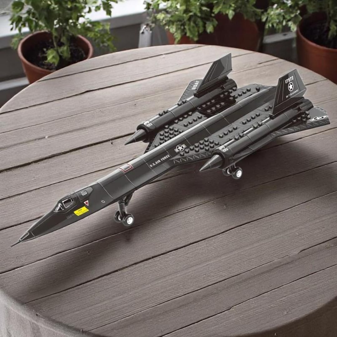 SR-71 Blackbird Recon Aircraft Model – DIY Military Jet Puzzle Set ...