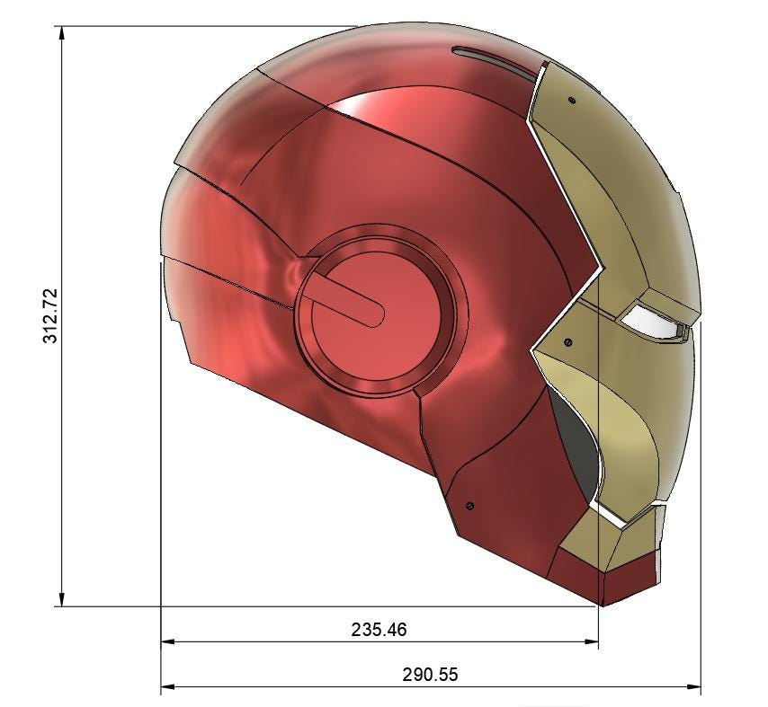 Iron Man MK3 Helmet STL File for 3d Printing - Etsy