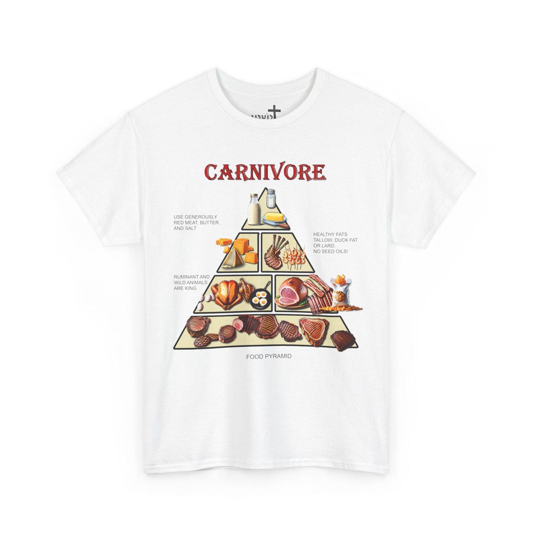 Carnivore Tee Food Pyramid Design - Etsy