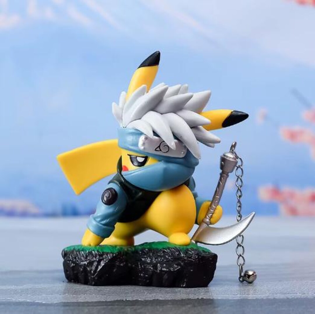 10cm KAWS Pikachu Cosplaying as Naruto Sage Mode Collectible Action ...