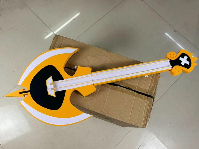 Hazbin Hotel Adam's Guitar ，wooden Cosplay Prop ， Hazbin Hotel Costume ...