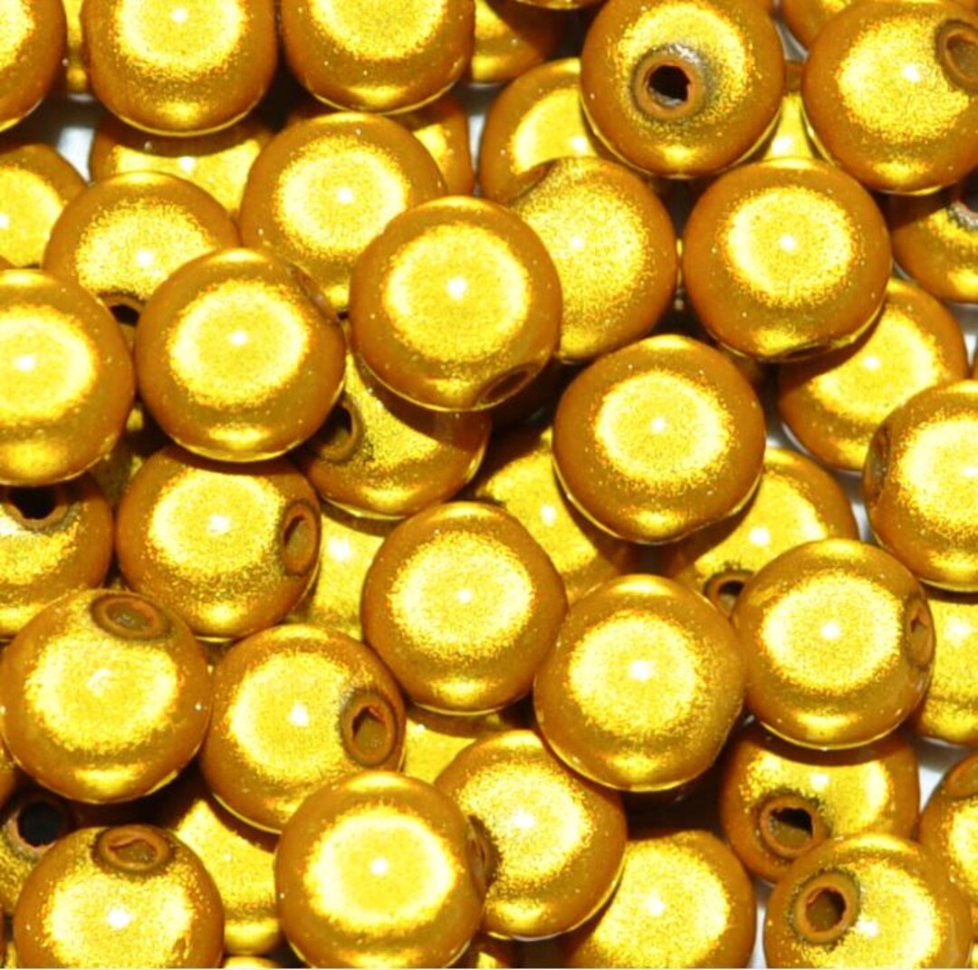4-12 Mm Yellow Illusion Miracle Acrylic Beads for DIY Handcraft or ...