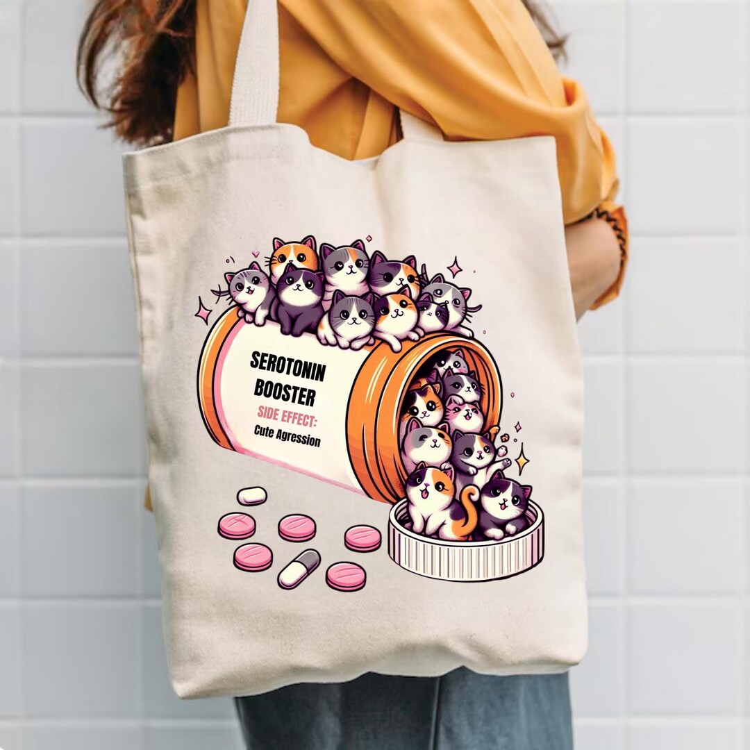 Serotonin Booster Cats PNG File, Super Cute Artsy Creative Design for ...