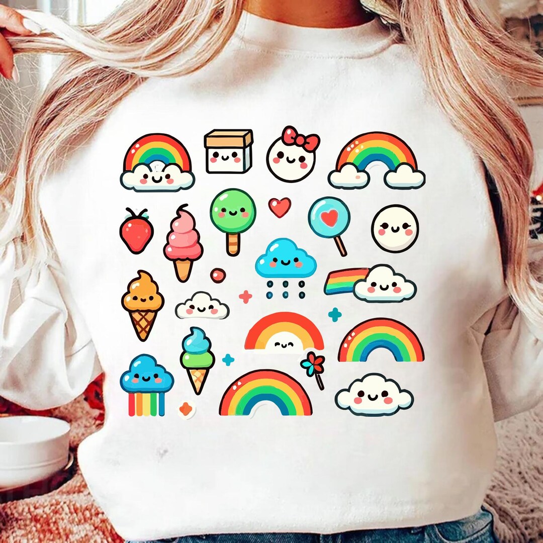 Perfect Match Kawaii Clipart Set Cute Food Clip Art Friendship Best ...