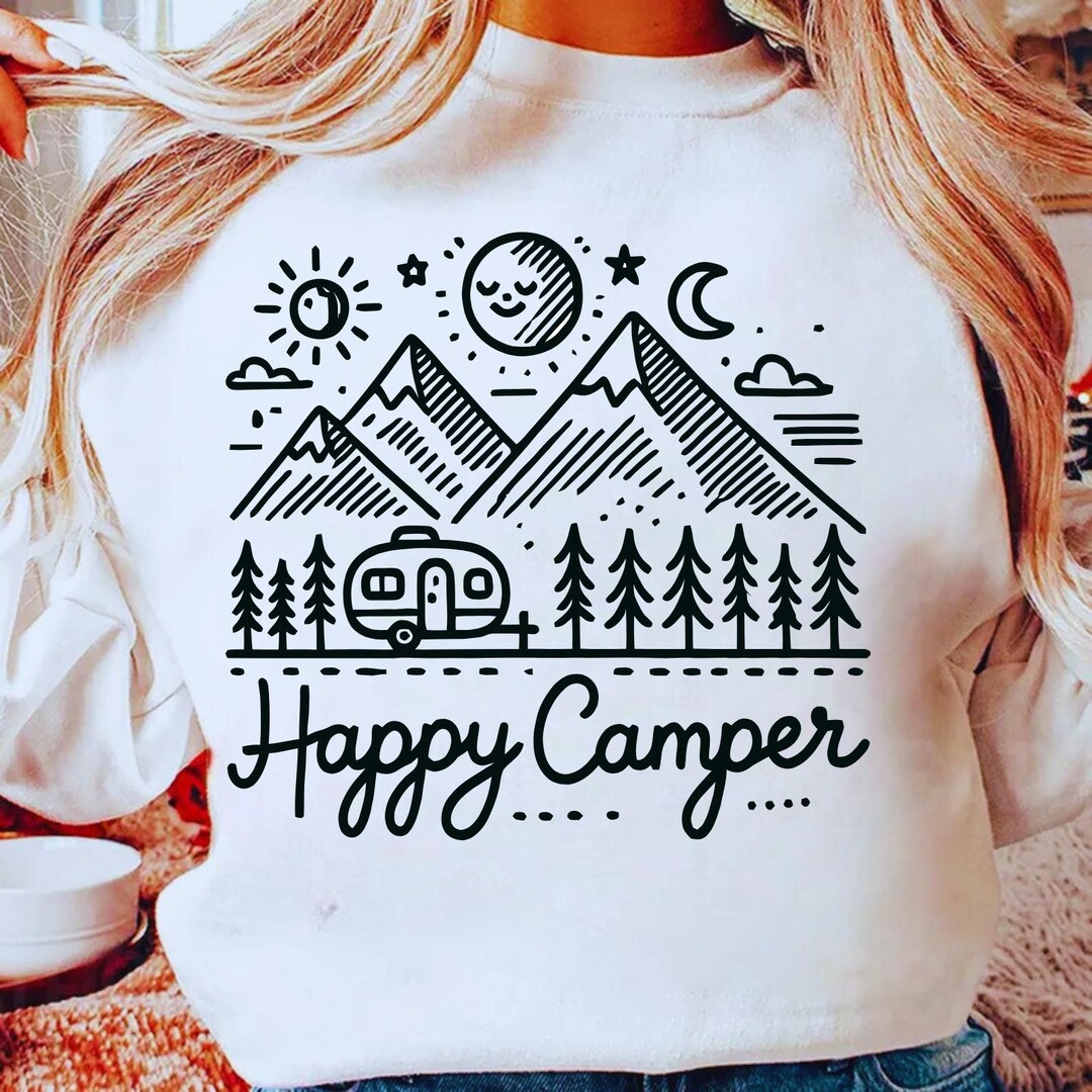 Happy Camper Svg, Adventure Svg, Camping Life Svg, Camper Svg, Camp ...