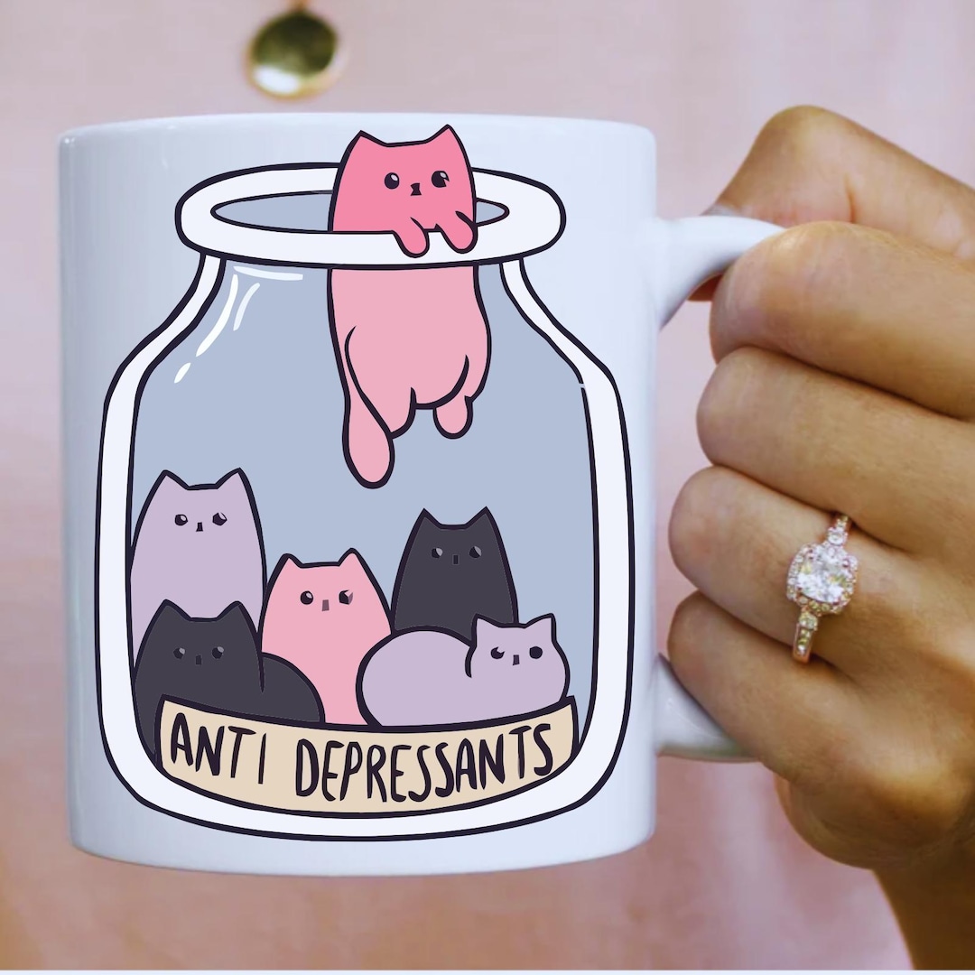 Serotonin Booster Cats PNG File, Super Cute Artsy Creative Design for ...