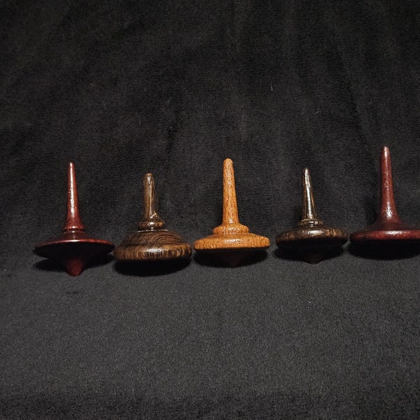 Wooden Spinning Tops - Etsy
