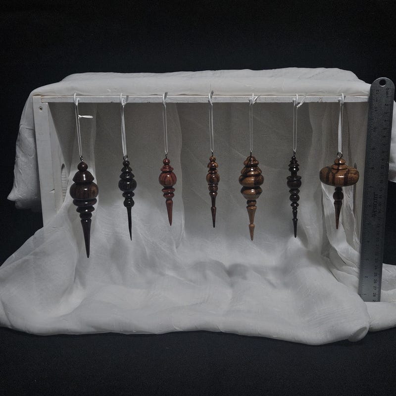 Wood Turned Icicles - Etsy