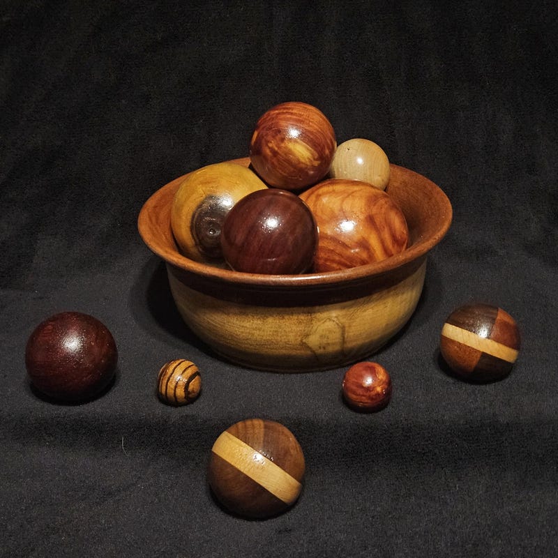 Wood Balls - Etsy