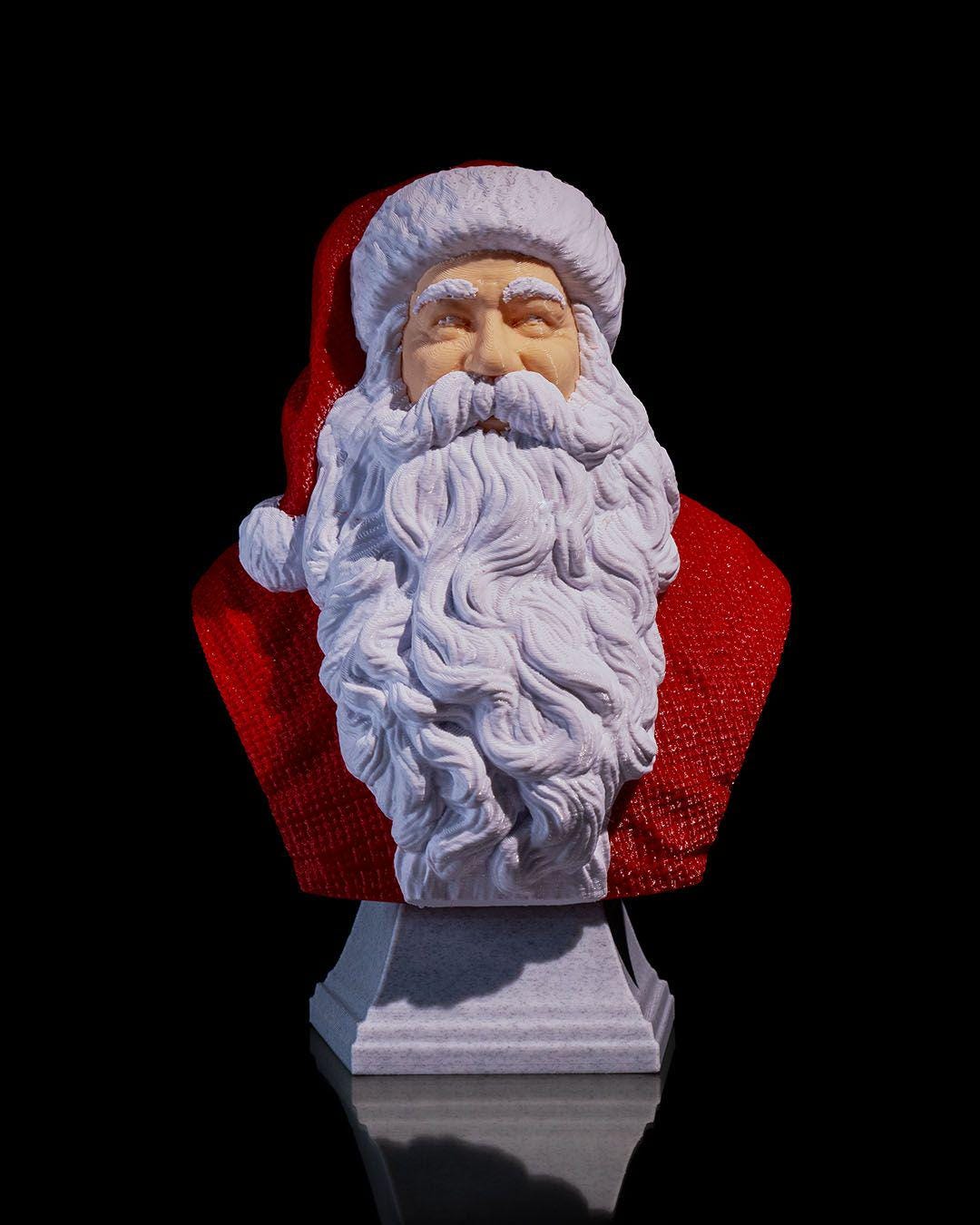 Santa Claus Bust 3D Printable STL File - Etsy