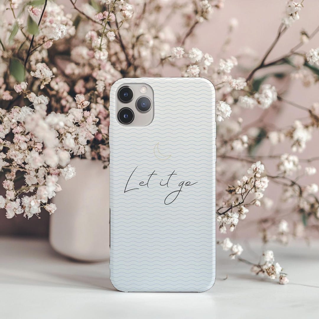 Mindful Phone Case | Minimalist Wave Phone Case | Self Care Quote Case ...