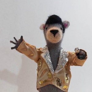 Needle Felted Mouse Elvis Presley Rock'n'roll Rockabilly Wool Sculpture ...