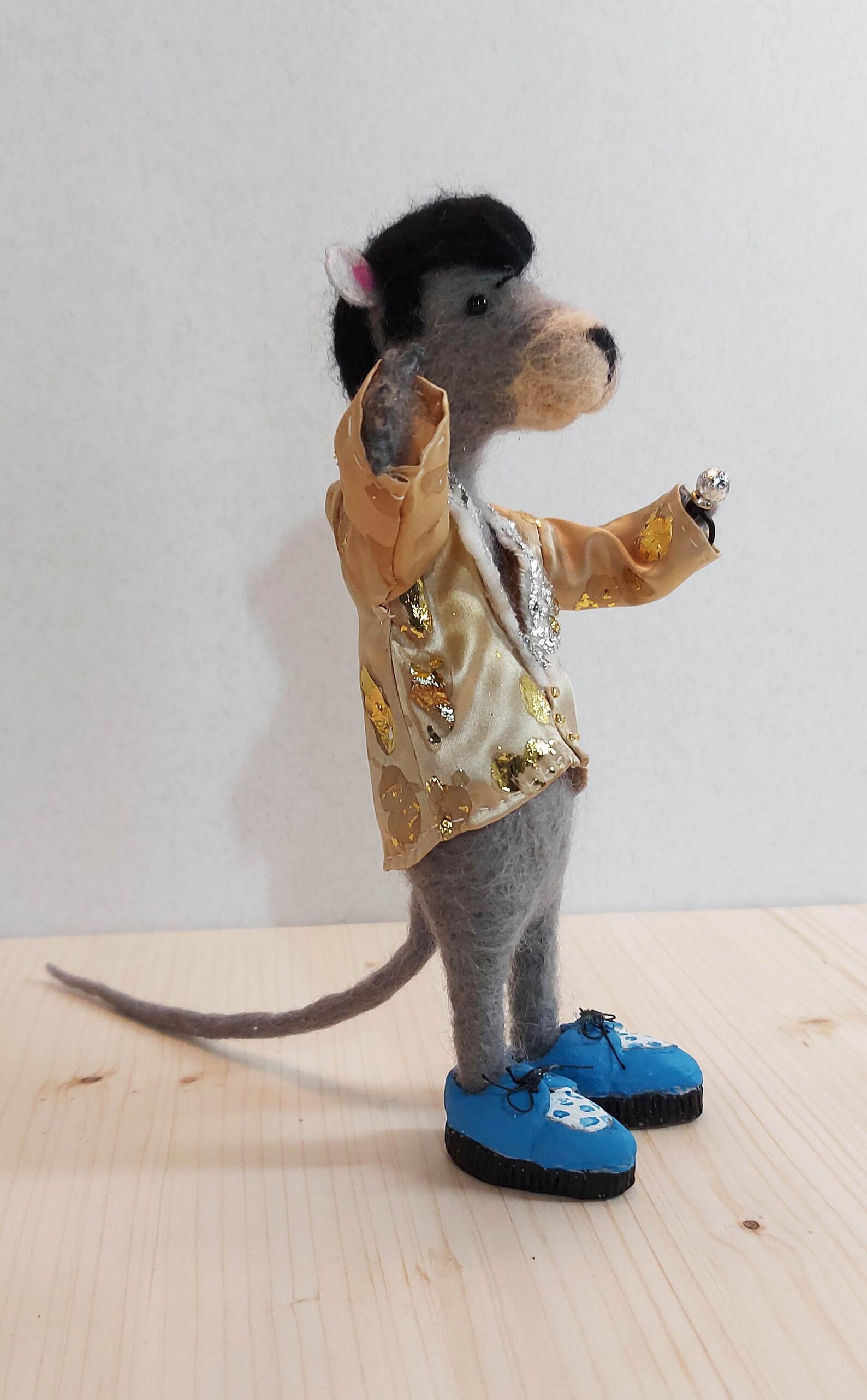 Needle Felted Mouse Elvis Presley Rock'n'roll Rockabilly Wool Sculpture ...